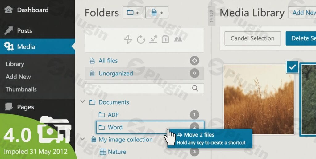 Download WordPress Real Media Library - Media Categories / Folder File Managers