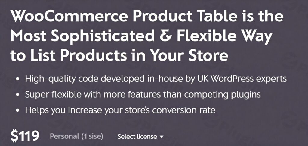 Download Barn2 Media Woocommerce Product Table