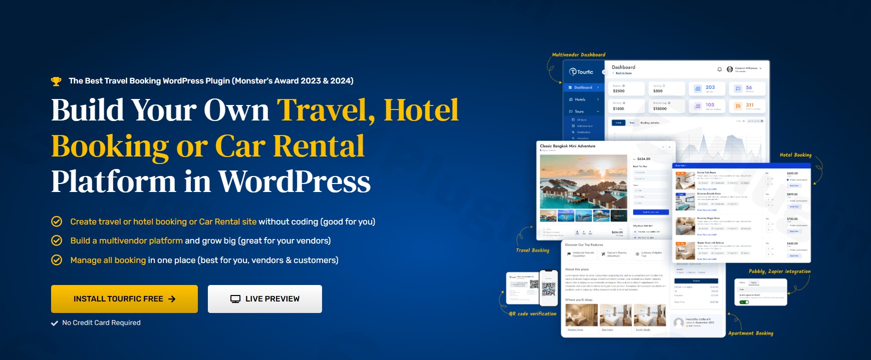 Free Download Tourfic Pro - Best Hotel & Travel Booking Wordpress ...