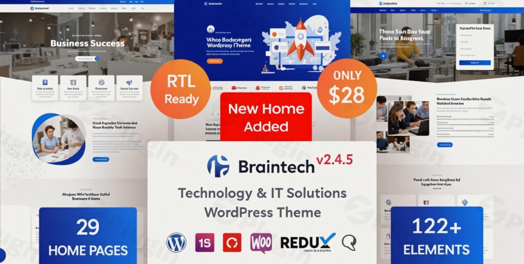 Download Braintech - Technology & It Solutions Wordpress Theme