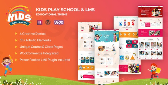 Download Kids Cool - Children, School Wordpress Theme