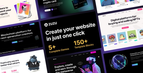 Download Zuzu Nft Crypto Wordpress Theme Original File Gpl Version