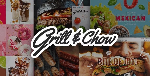 Download Grill And Chow - Fast Food & Pizza Theme
