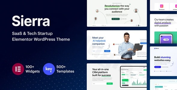 Download Sierra - Saas & Tech Startup Elementor Wordpress Theme ...