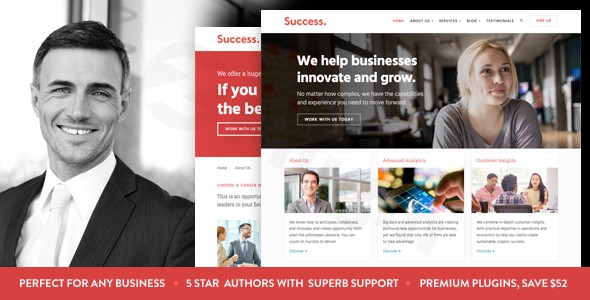 Download Success - Business And Professional Services Wordpress Theme