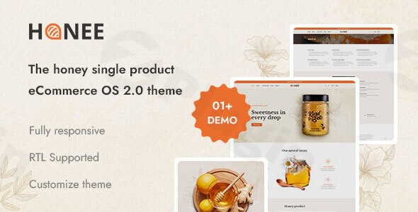Download Honee - Honey Single Product Shopify 2.0 Theme