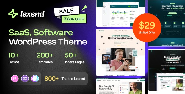 Free Download Lexend - Software, Saas & Startup Wordpress Theme